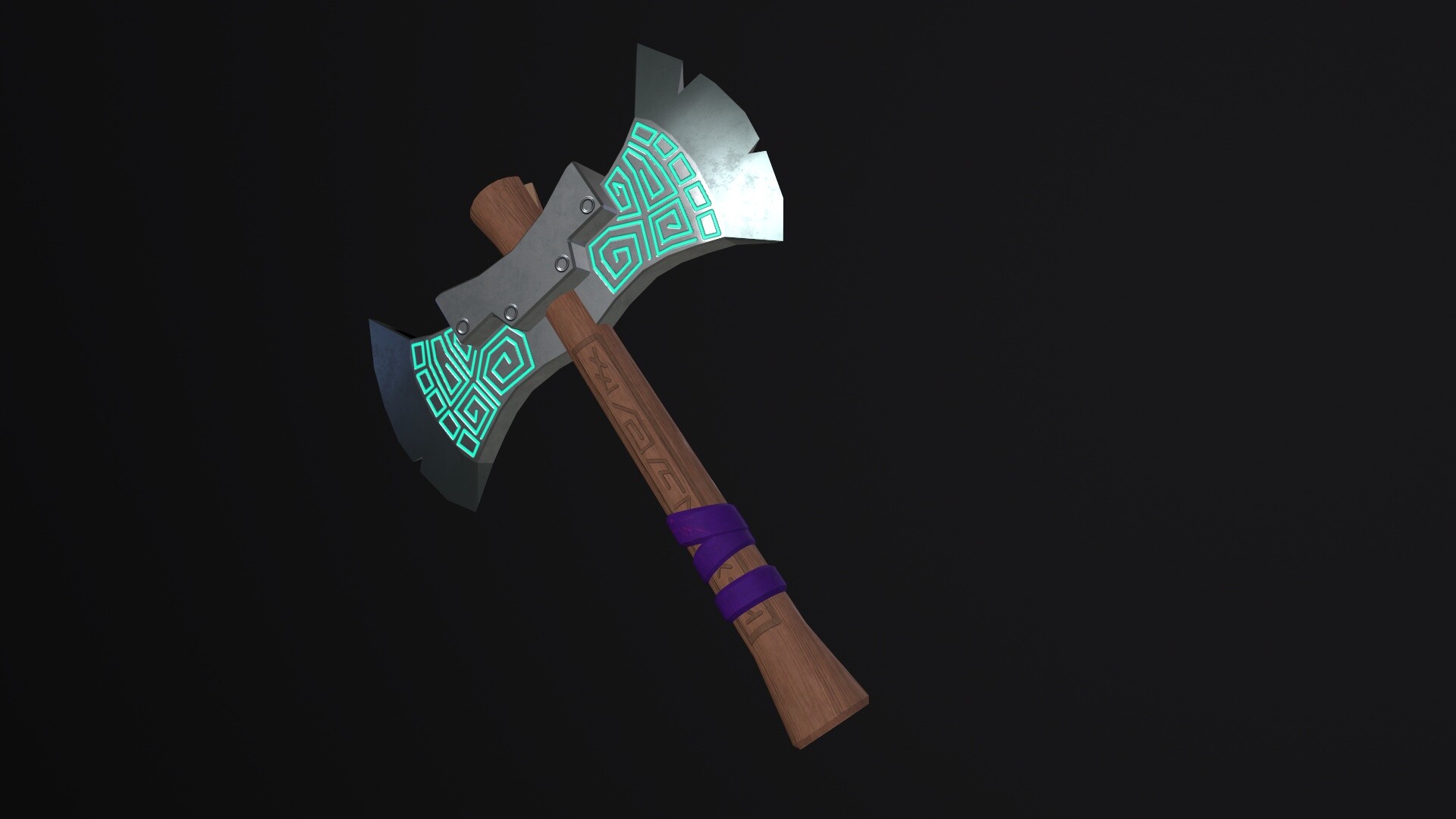 ArtStation - Stylized Rune Axe