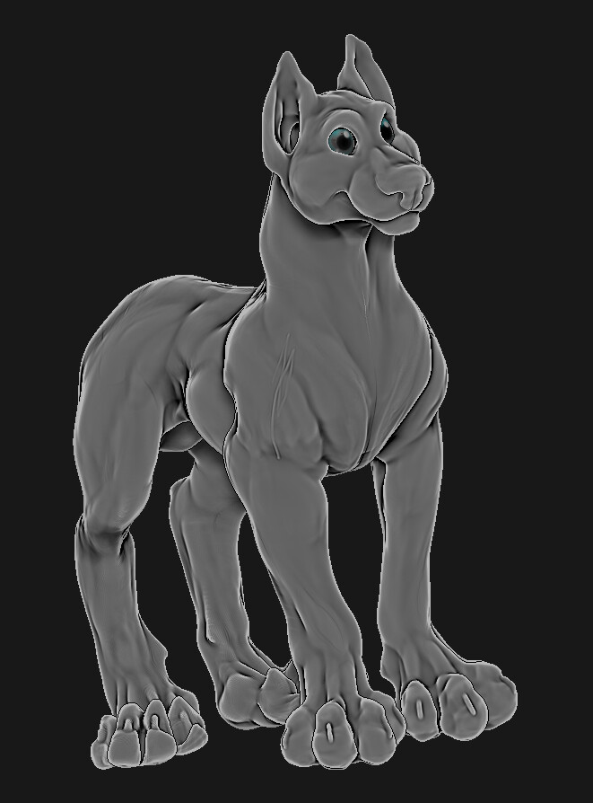 ArtStation - Dog Sculpt