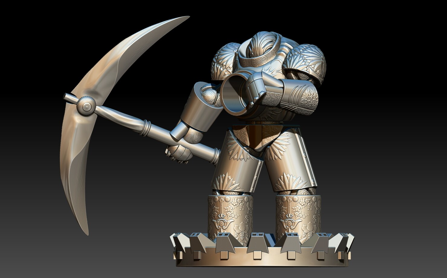 ArtStation - Day 3. C is for Clockwork Myrmidon