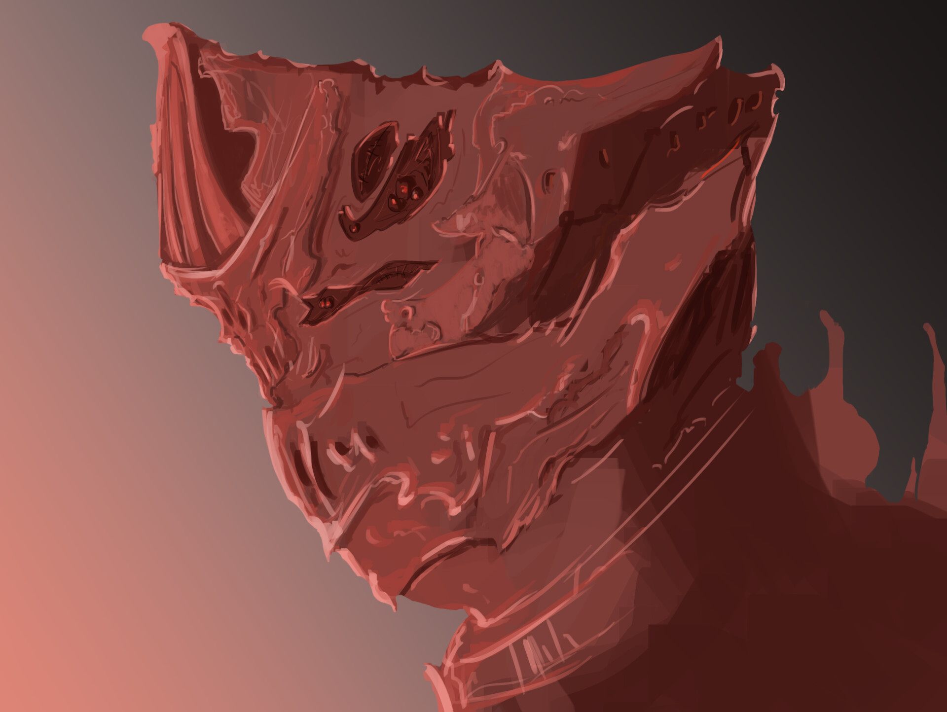 ArtStation - practise#21 hell knight