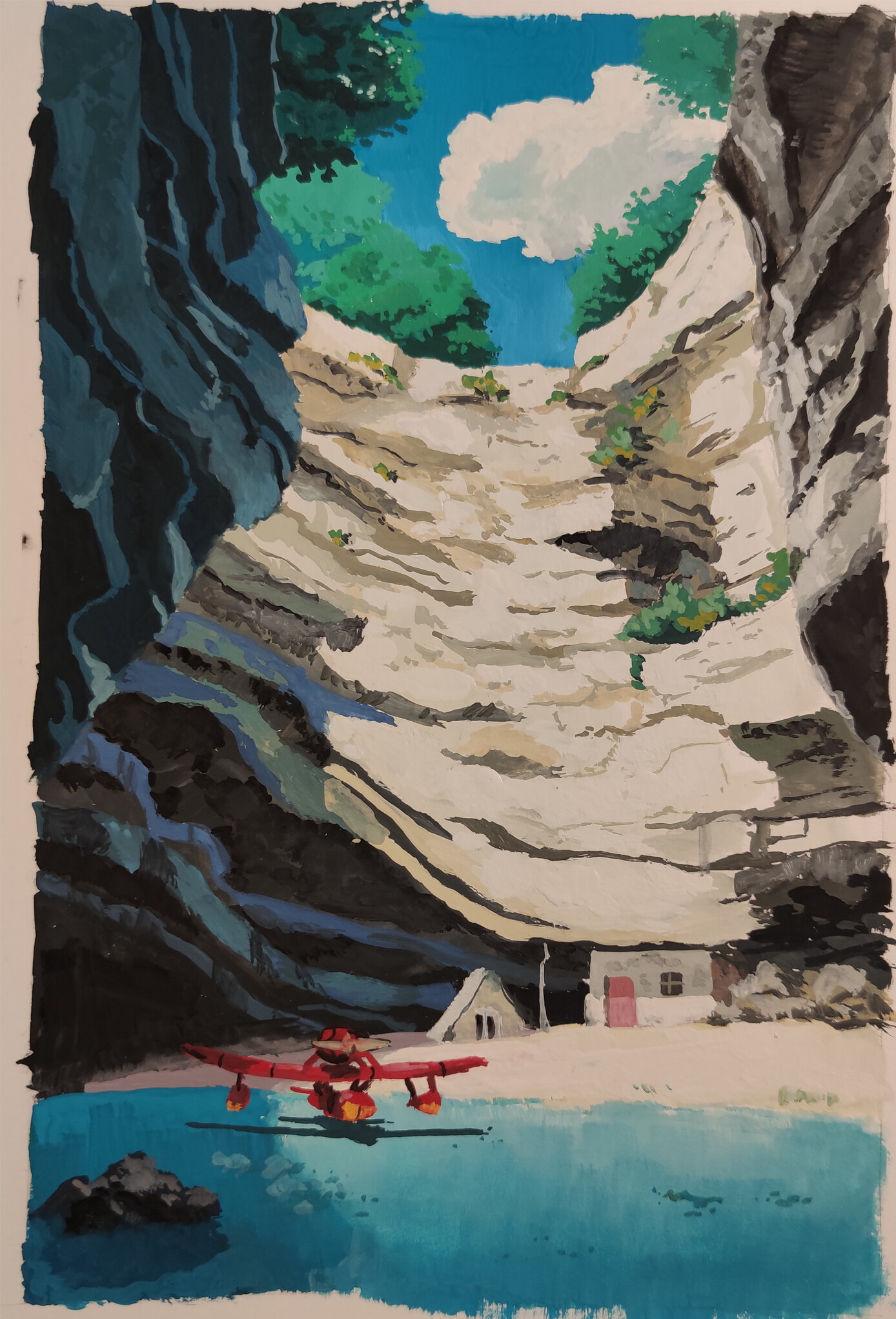 ArtStation - Study ghibli poster color