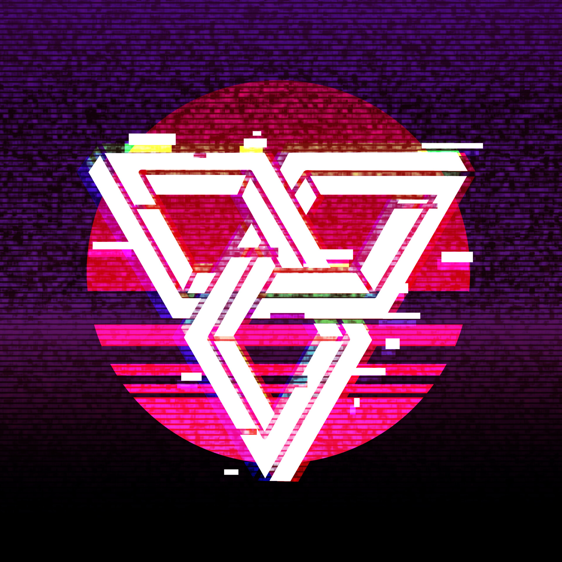ArtStation - Vaporwave Logo Commission