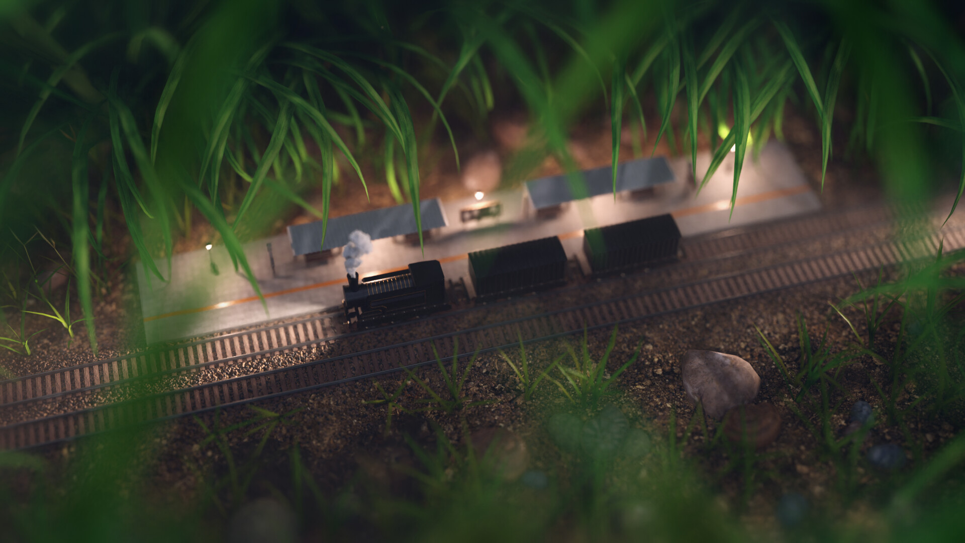 ArtStation - Miniature Train Station