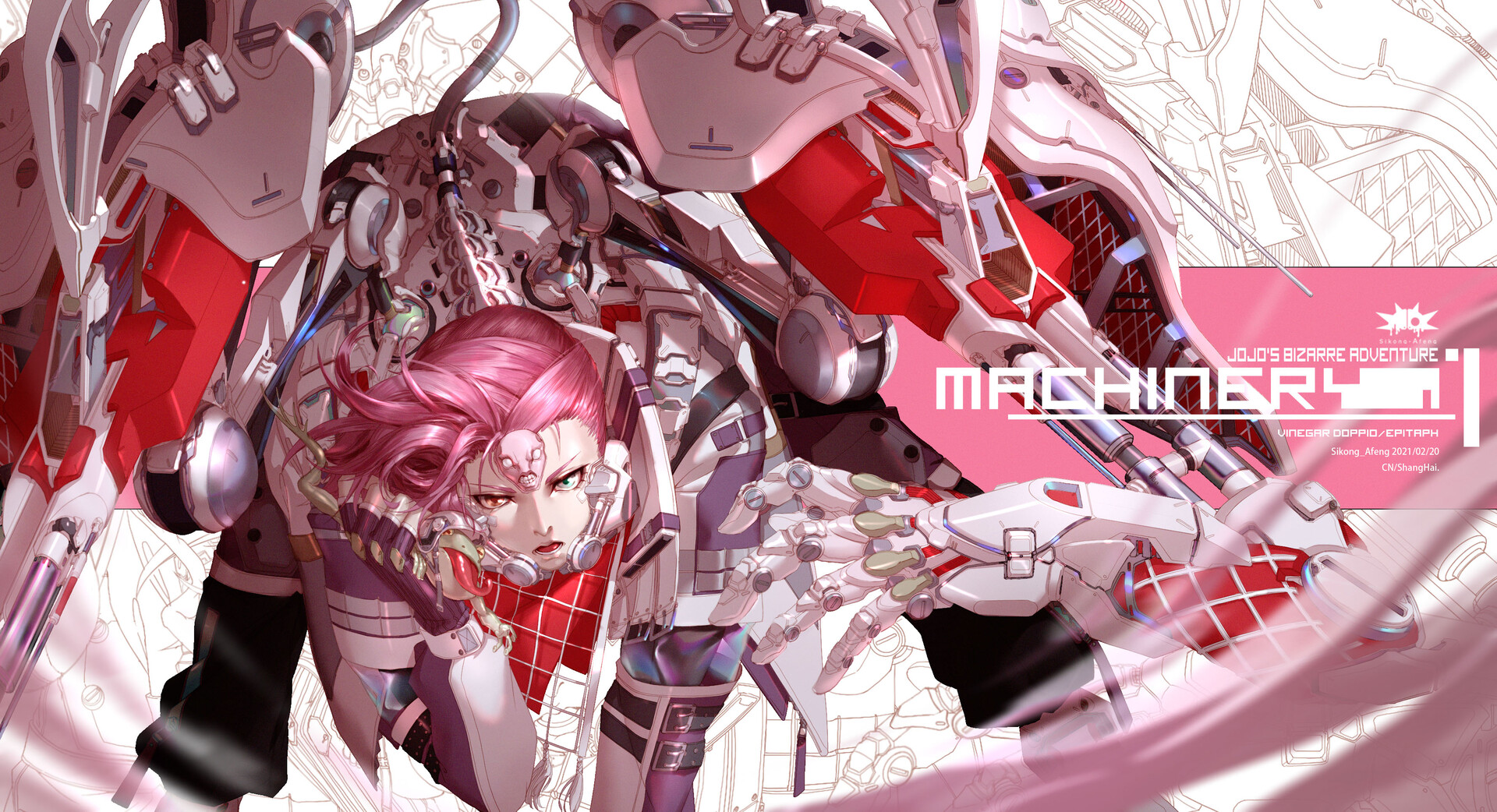 ArtStation - 【JOJO+Military+machinery】Vinegar Doppio Mechanical series