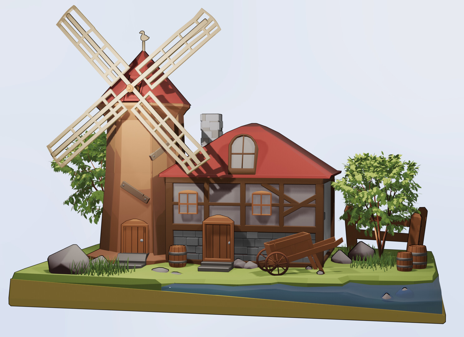 ArtStation - Mill Diorama