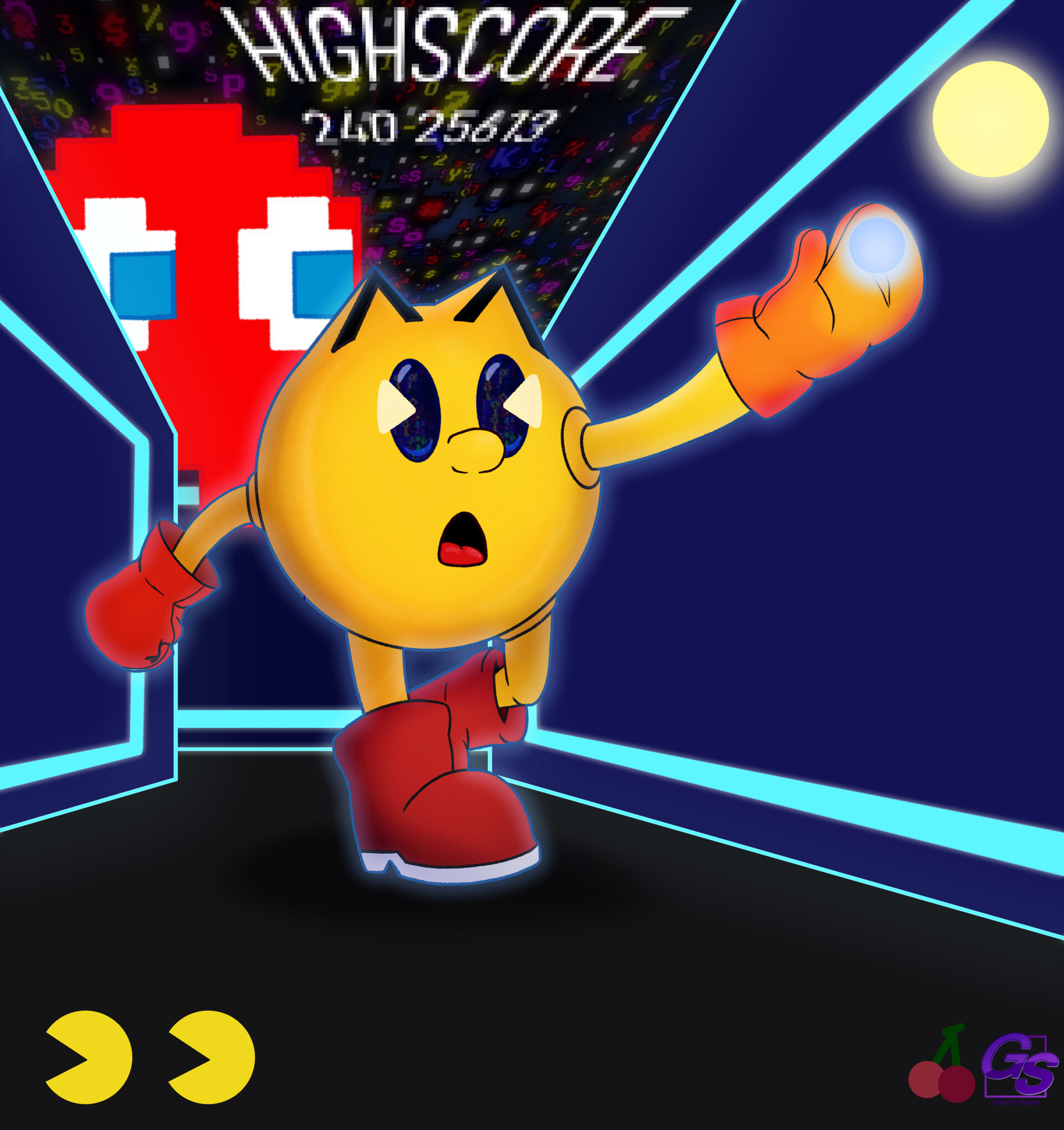 ArtStation - Pac-Man 256 labyrinth