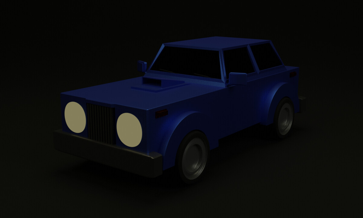 ArtStation - Low Poly Car