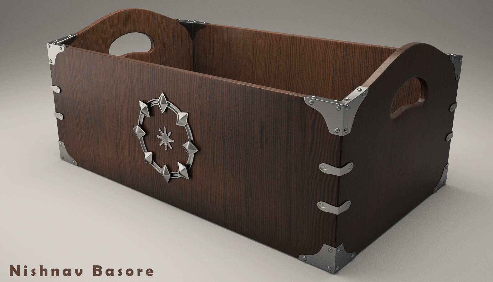 ArtStation - Wooden Rectangular Crate