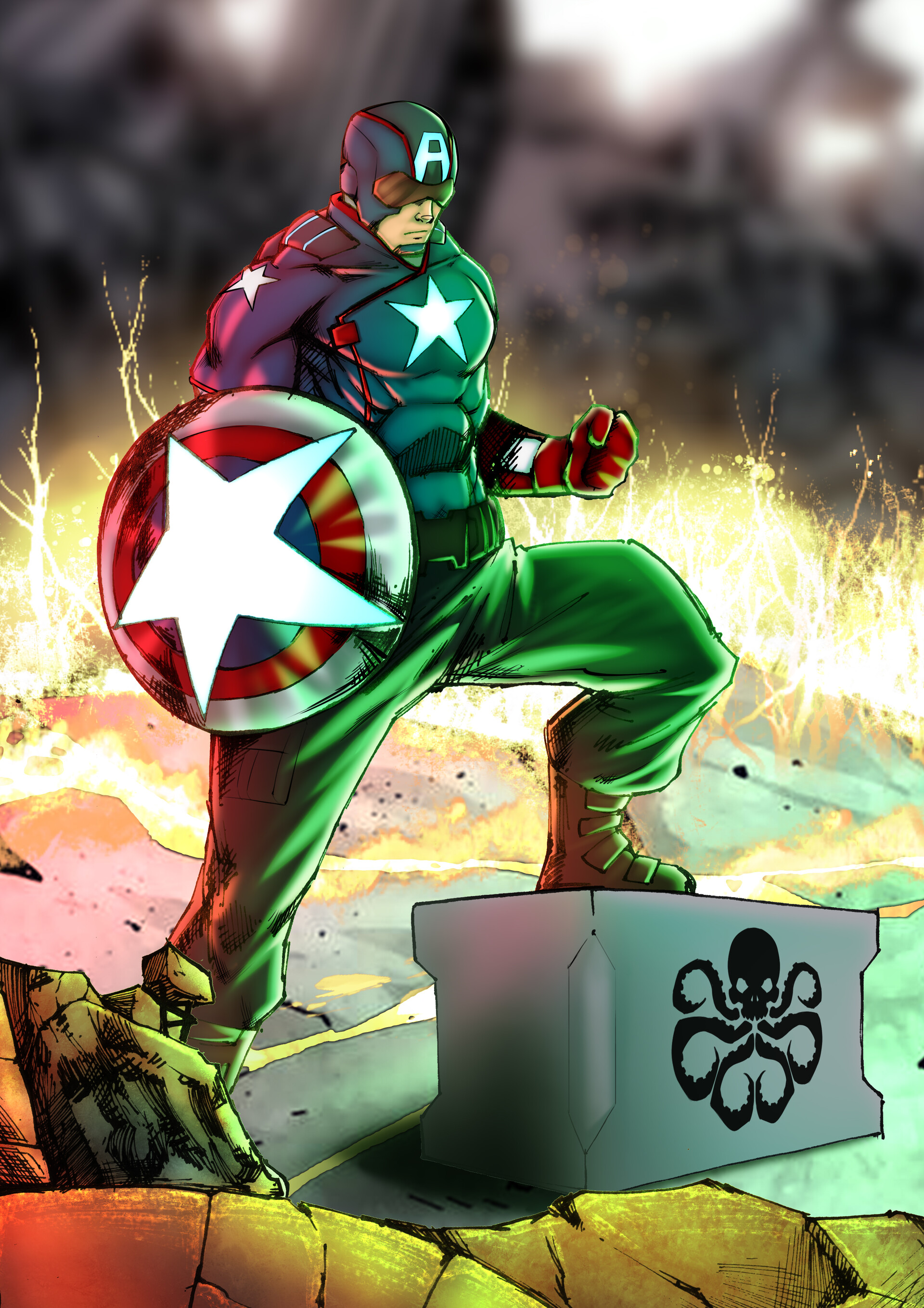 ArtStation - Captain America