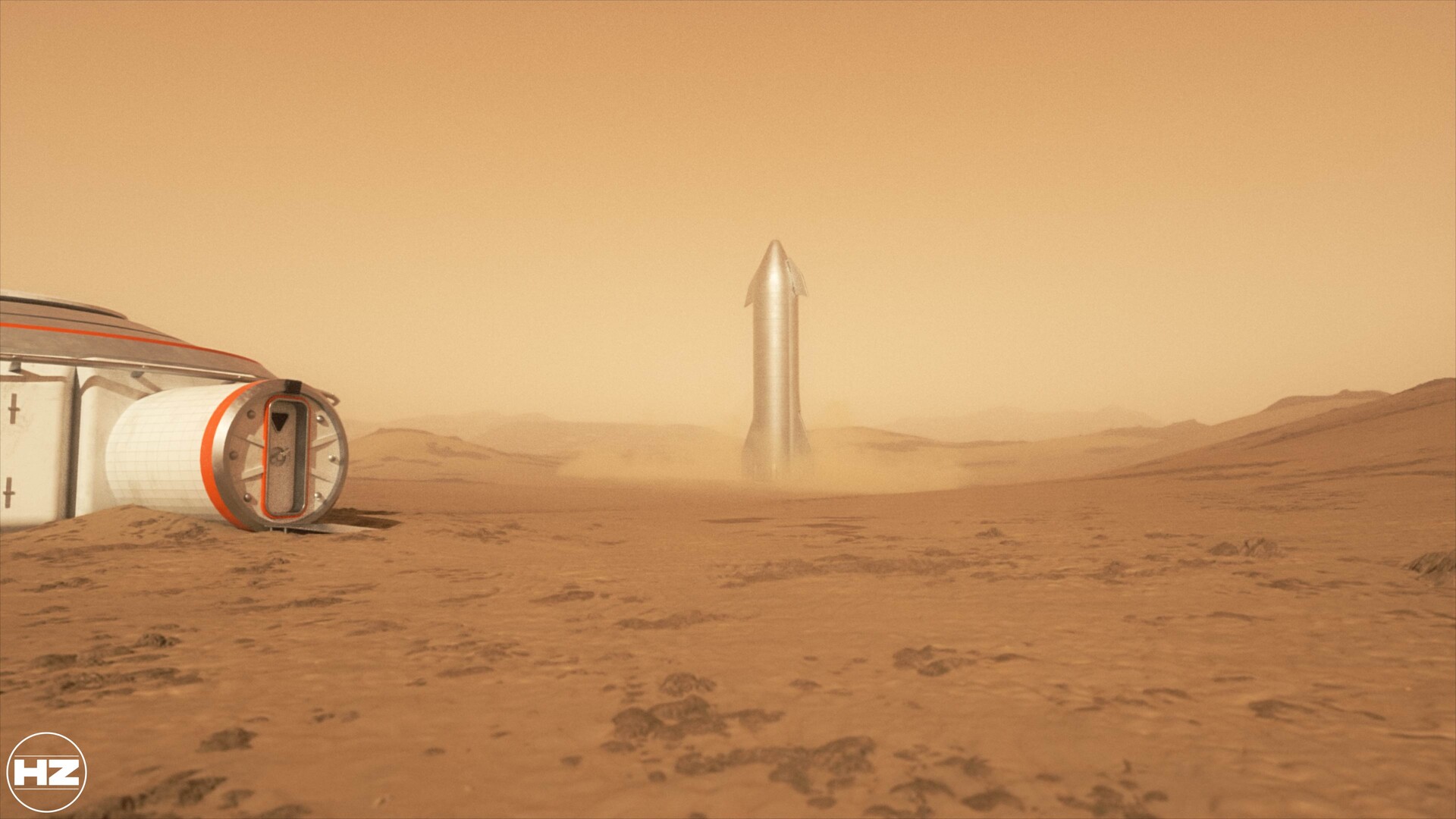ArtStation - Martian Dream (Space X on Mars)