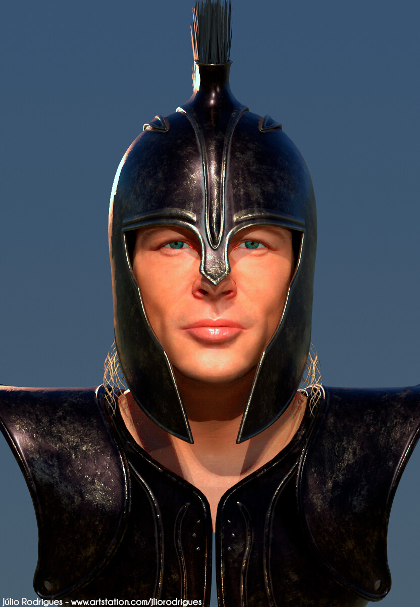 Achilles Warrior Brad Pitt