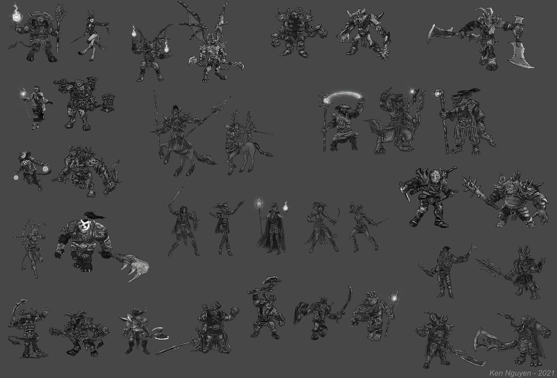 ArtStation - Character/Creature Concepts - Fantasy (Stylized)