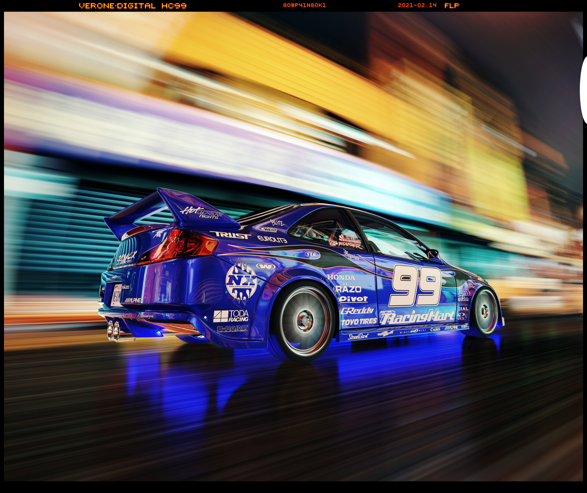 Bowpain - Custom 1999 Honda Civic Si (EM1) "Insomnia" - Collab with ...