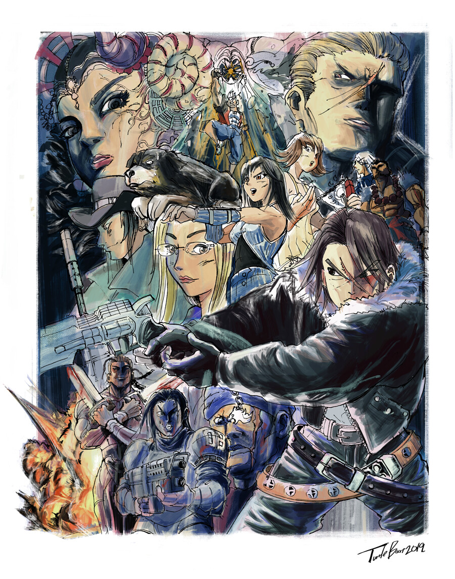 final fantasy 8 coloring pages