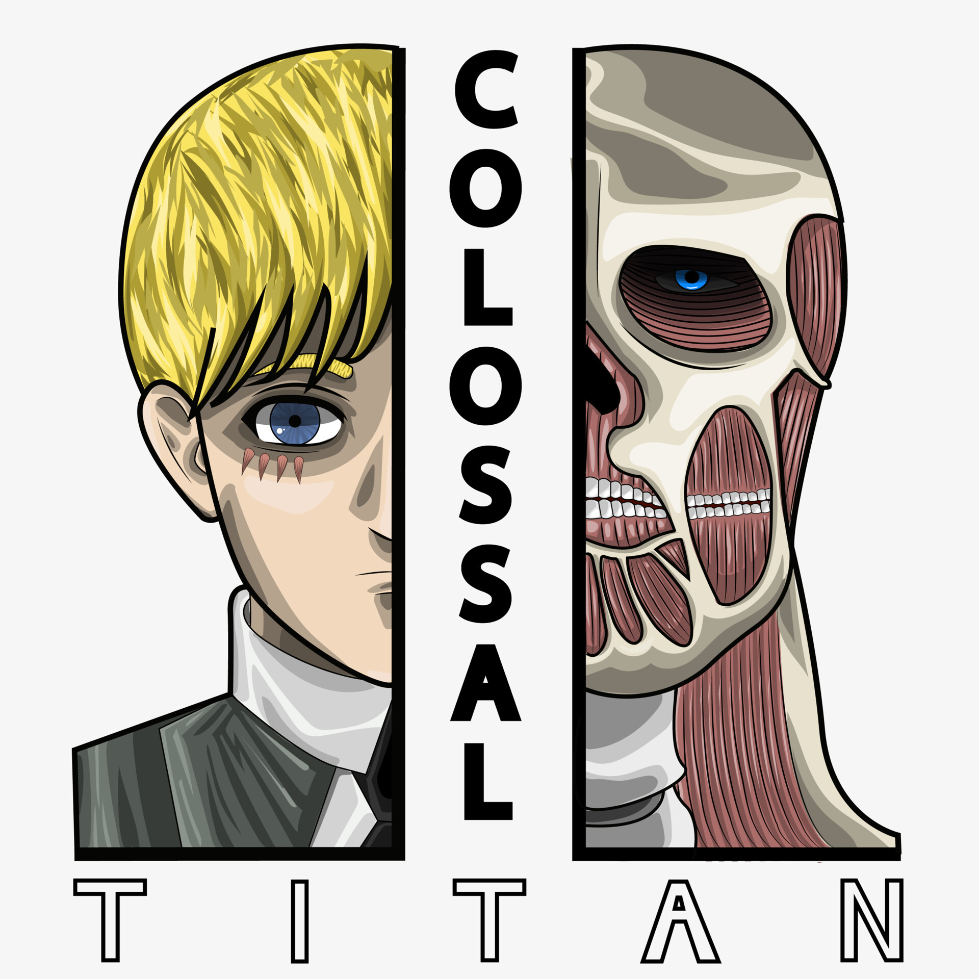 ArtStation - The Nine Titan Powers: Colossal Titan - Armin Arlert