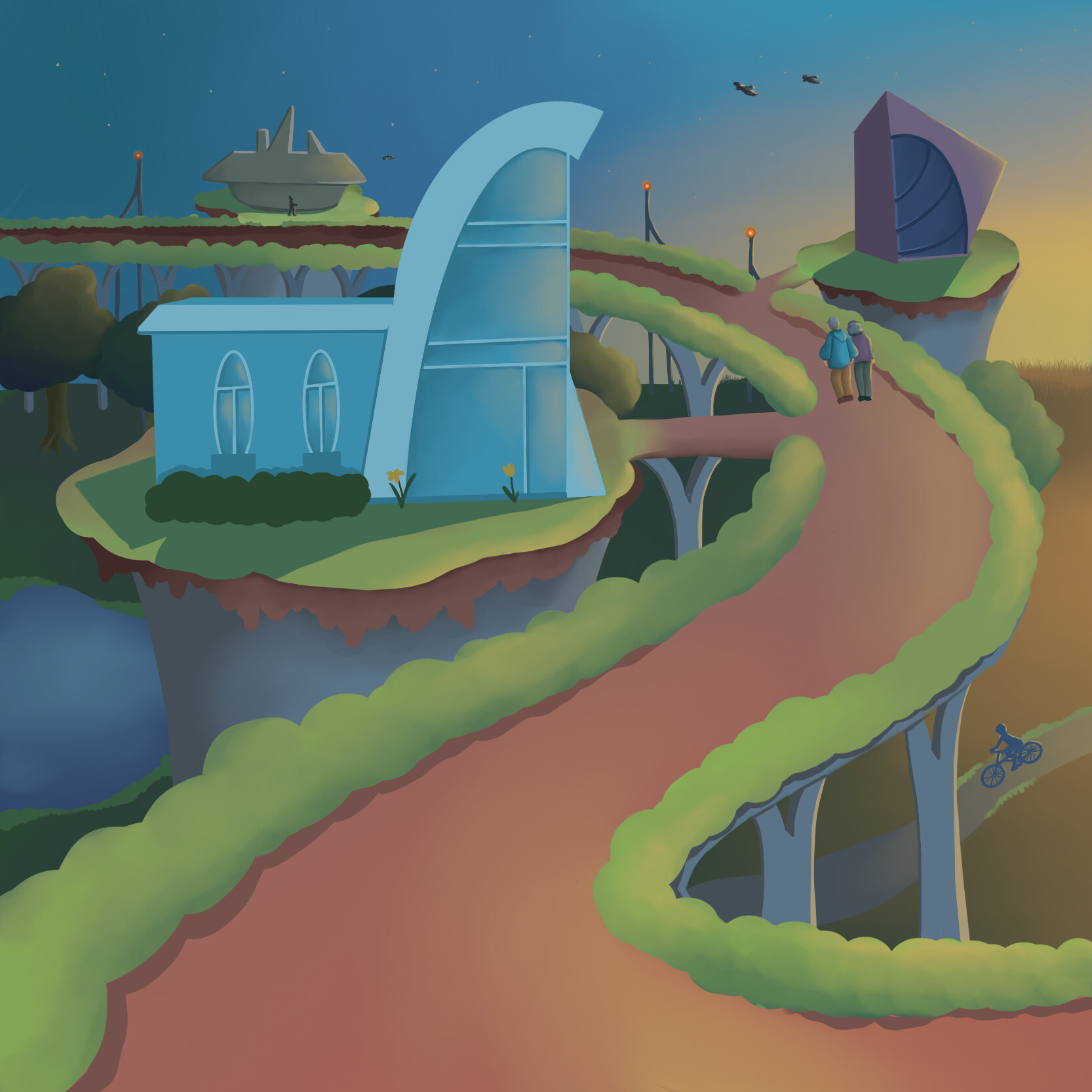 ArtStation - Futuristic Community Concept