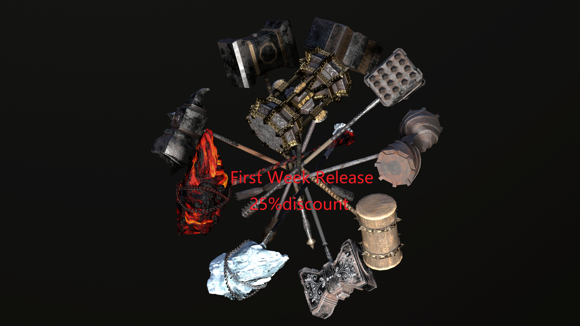 ArtStation - ESM 2Handed Hammer Mesh