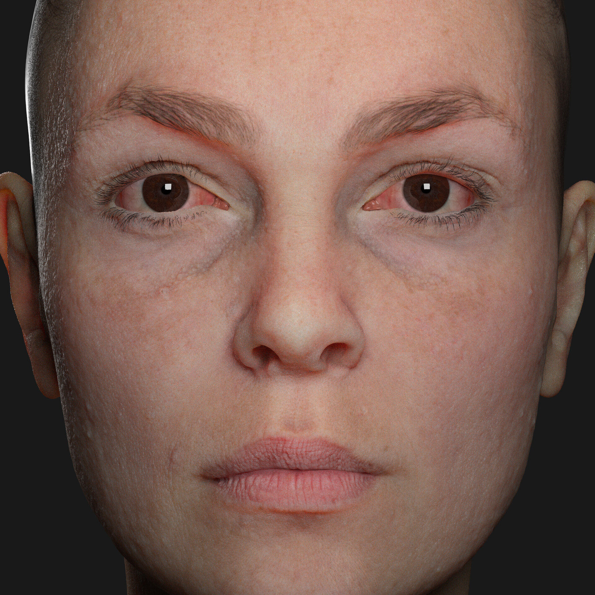 ArtStation - Realistic Female Head.