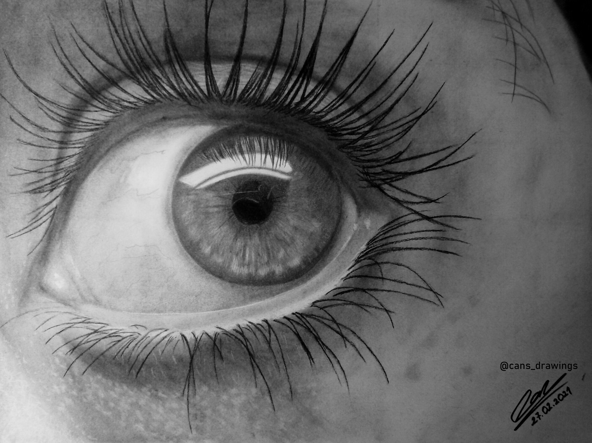how to draw a realistic eye with graphite