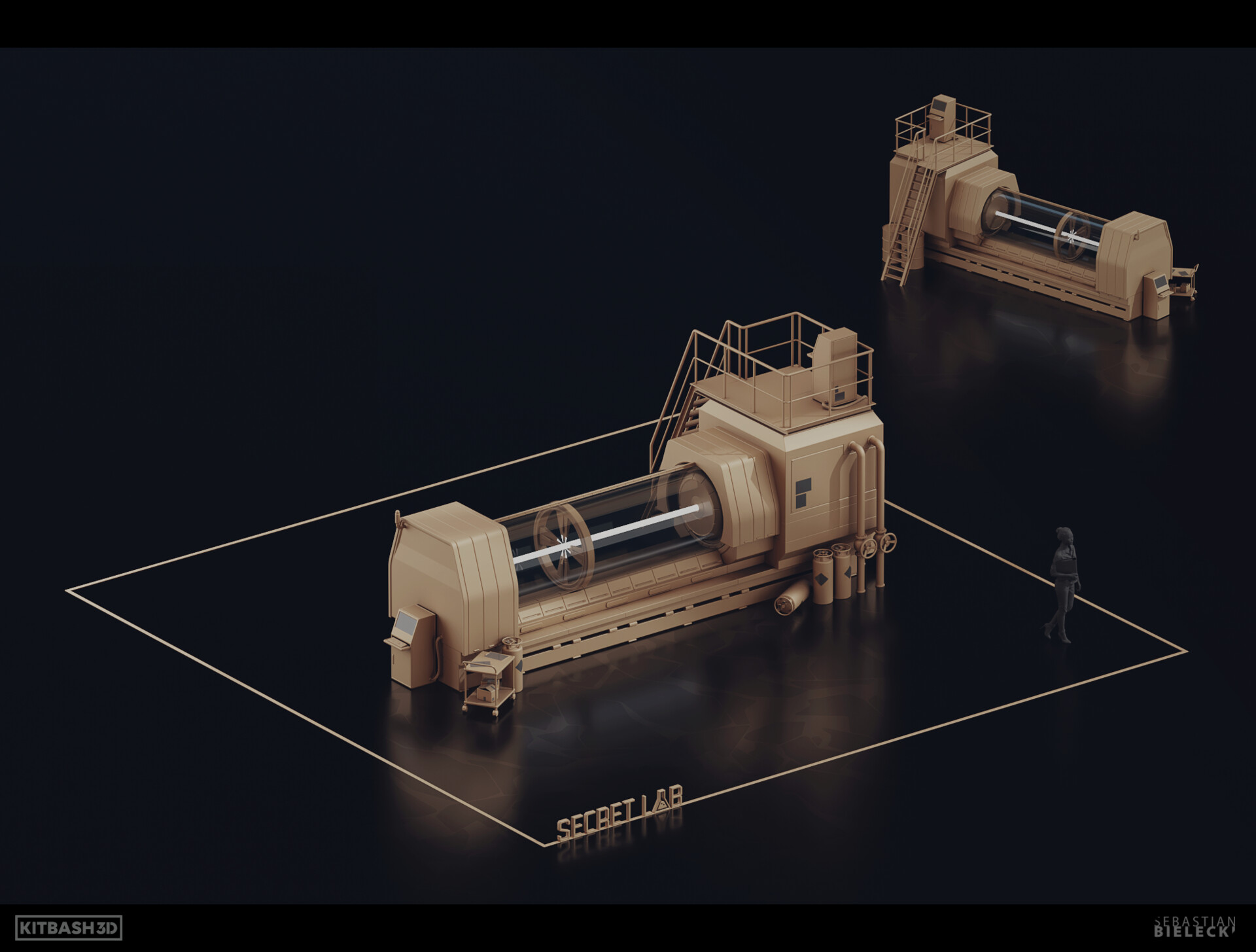 Sebastian Bielecki - Secret Lab Kitbash3D Set