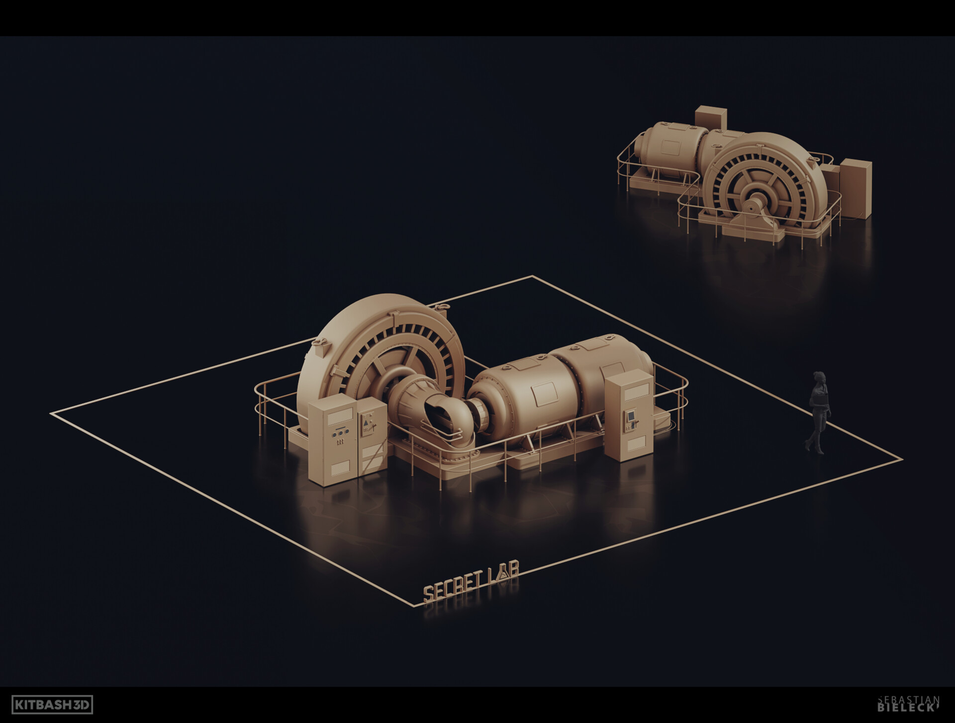 Sebastian Bielecki - Secret Lab Kitbash3D Set