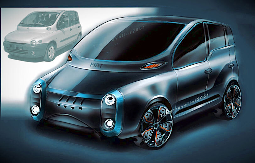 ArtStation - Fiat Multipla redesign 2019