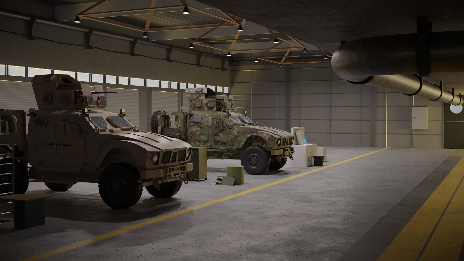 ArtStation - Military hangar