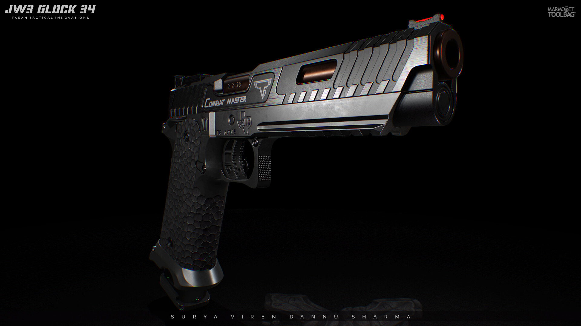 Surya Sharma - JW3 STI 2011 Combat Master - High-Poly Handgun/Weapon ...