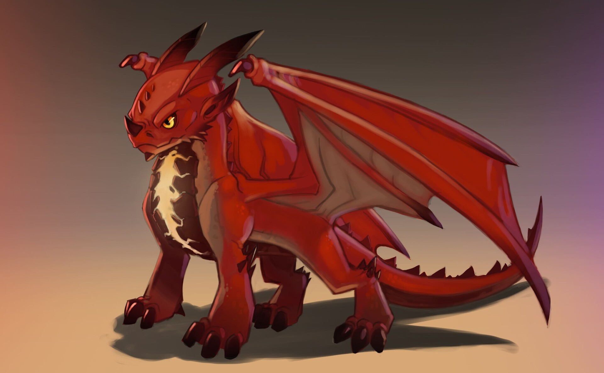 ArtStation - red dragon