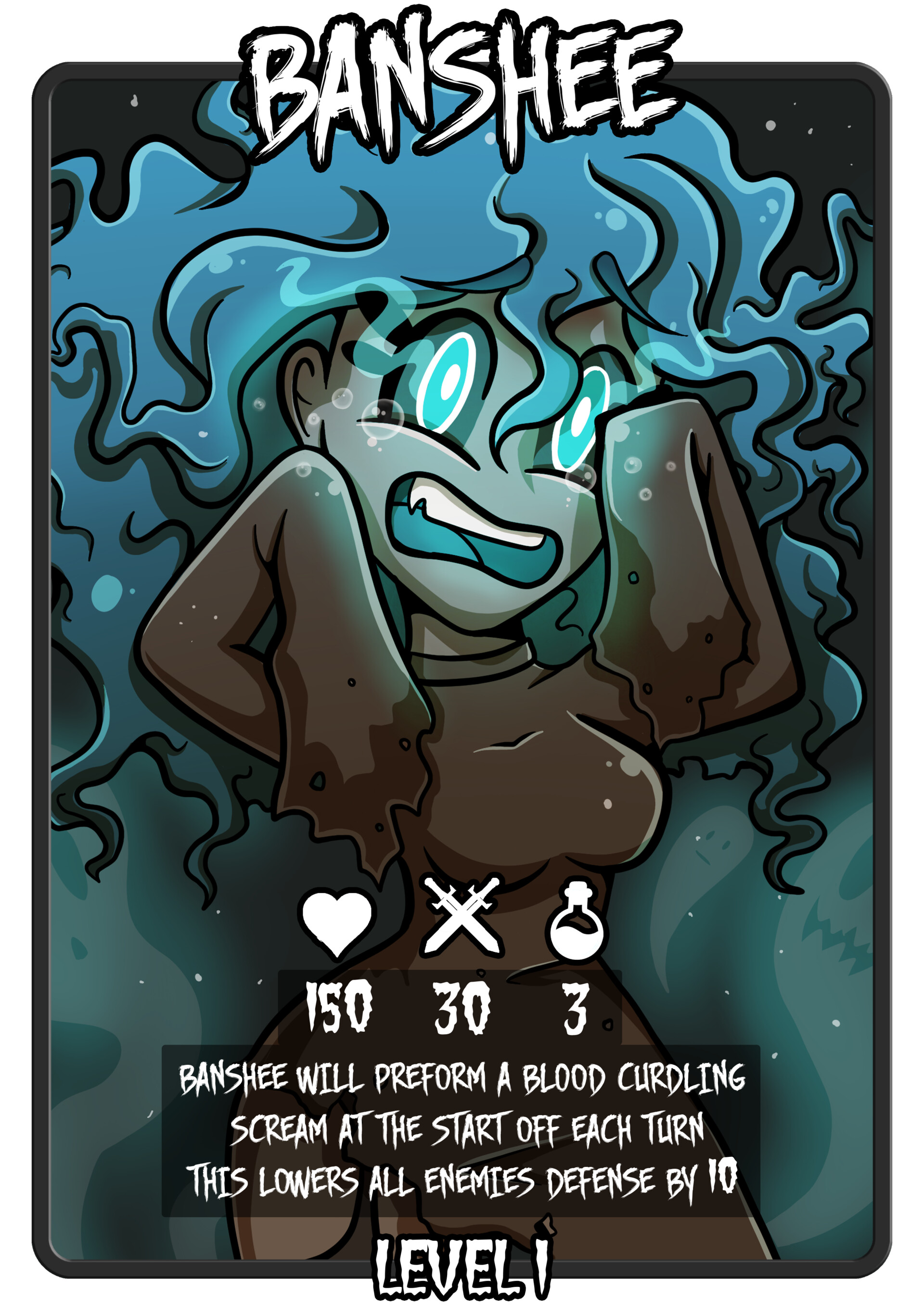 ArtStation - Banshee - Monster Fight Card Game