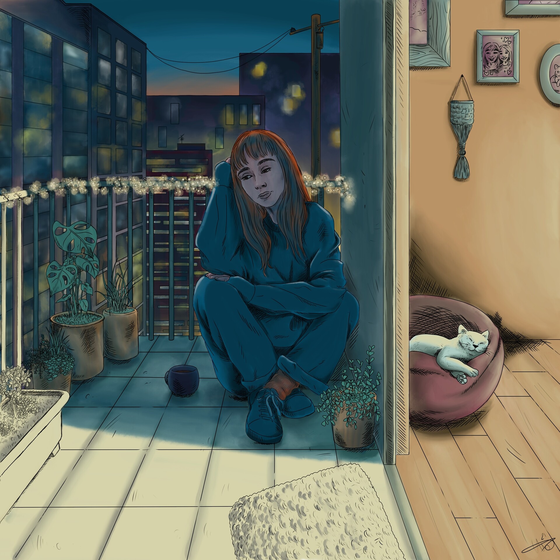 ArtStation - Alone in the city