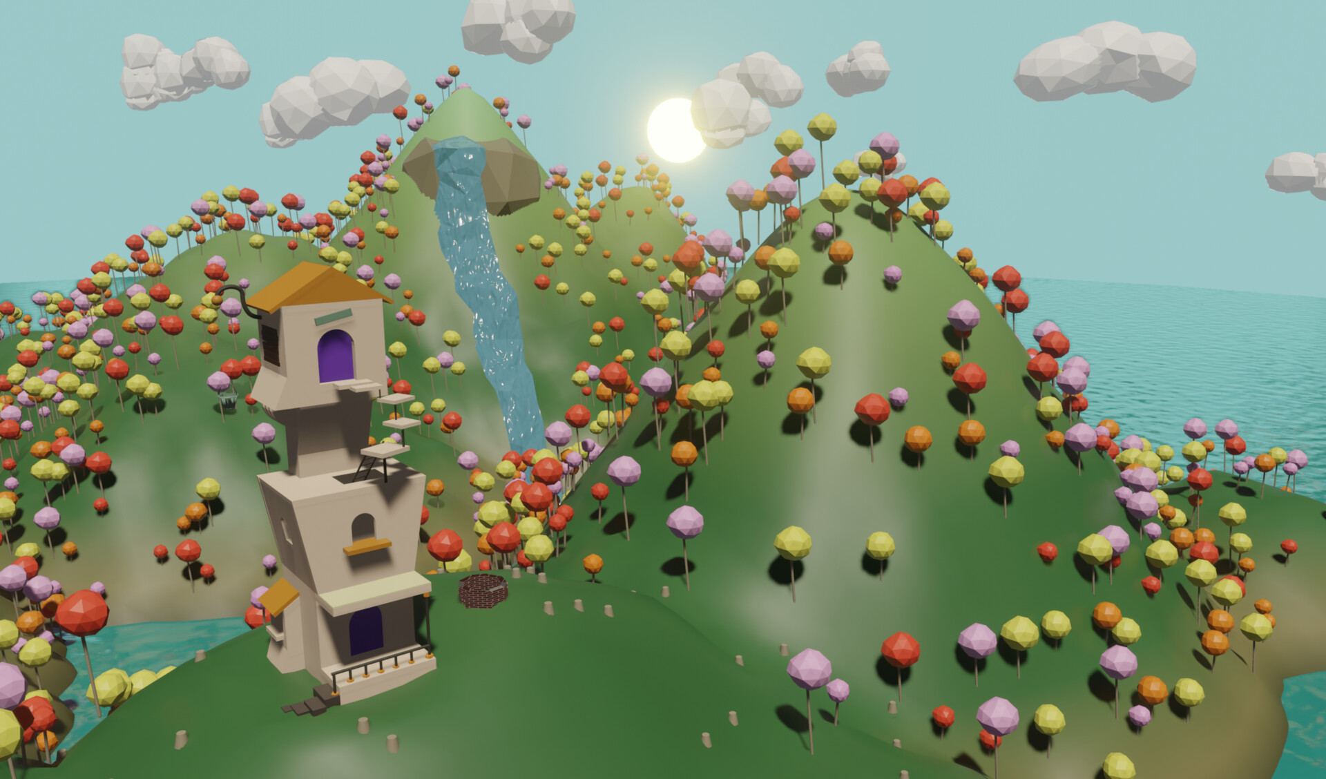 Max Curtiss - MI247 Project 2: Low-poly Environment - (Lorax Themed)