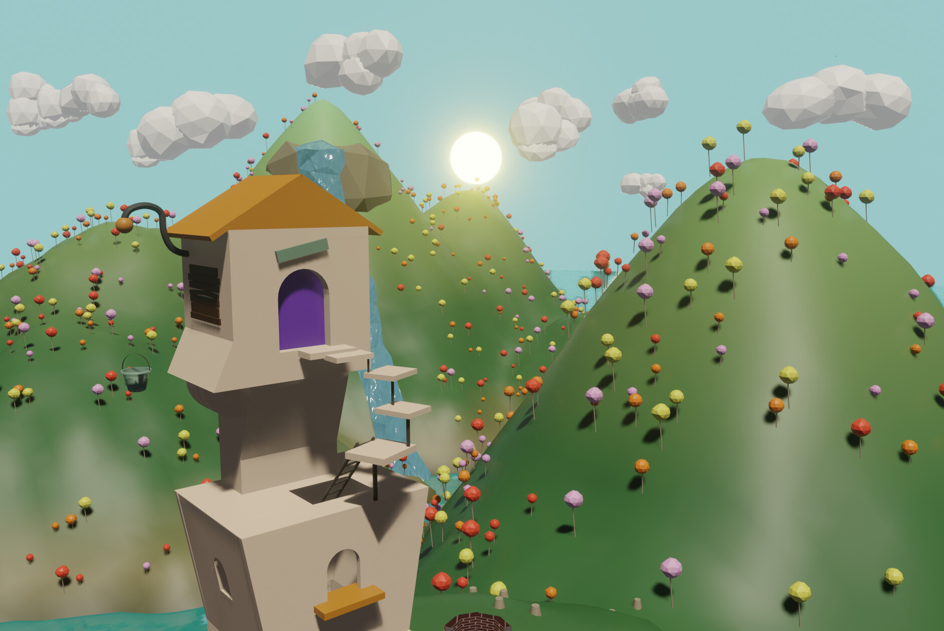 Max Curtiss - MI247 Project 2: Low-poly Environment - (Lorax Themed)