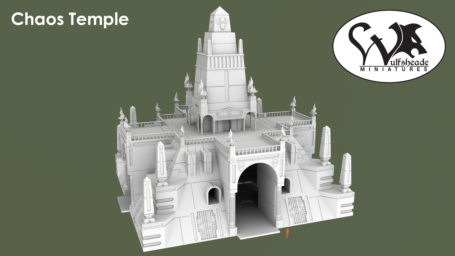 ArtStation - 3D Printable 40K Thousand Sons Chaos Sorcerer Temple
