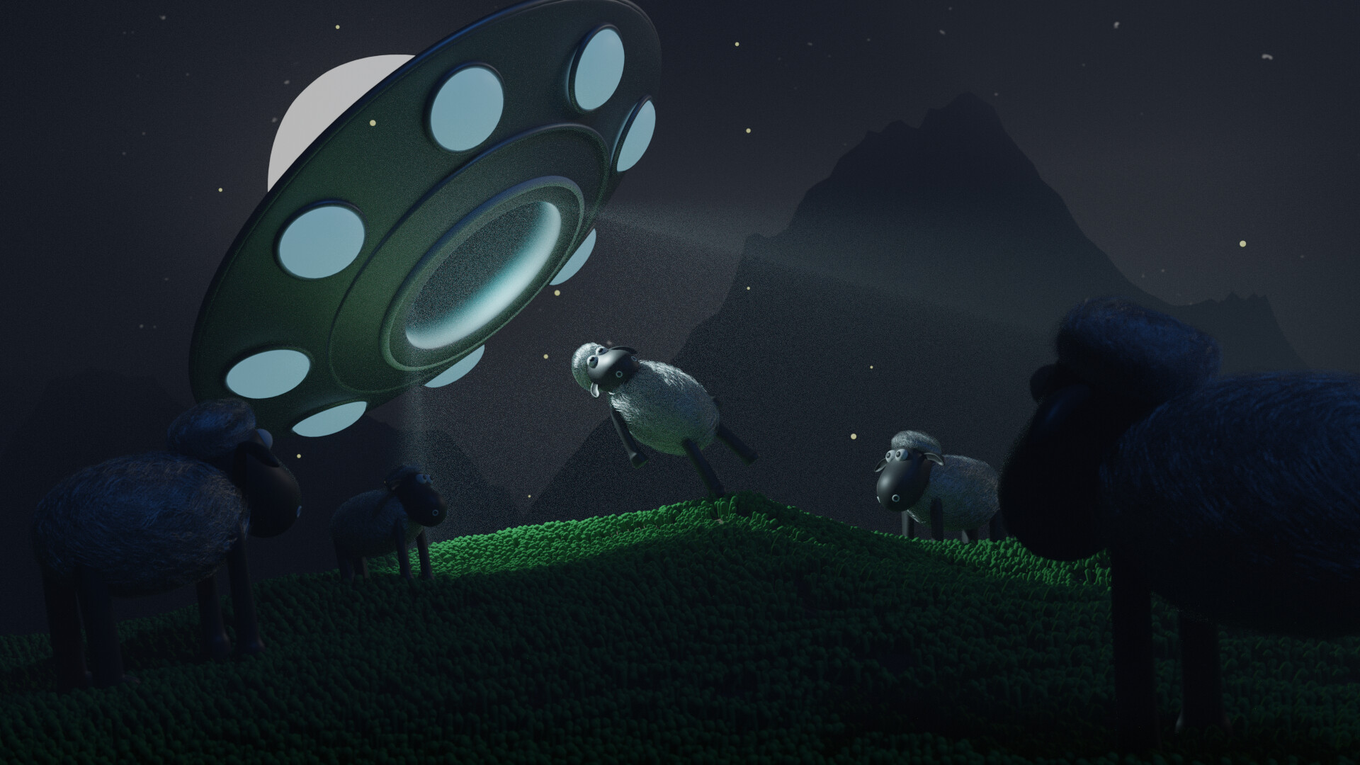 ArtStation - Sheep Abduction