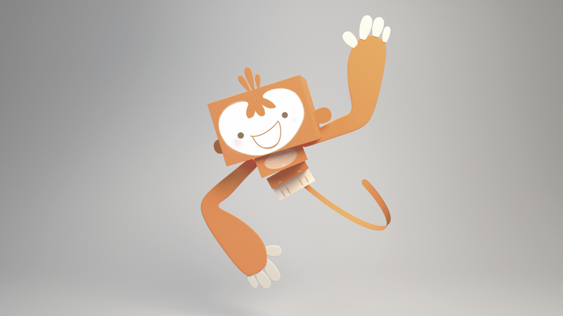 ArtStation - 3D Paper Monkey