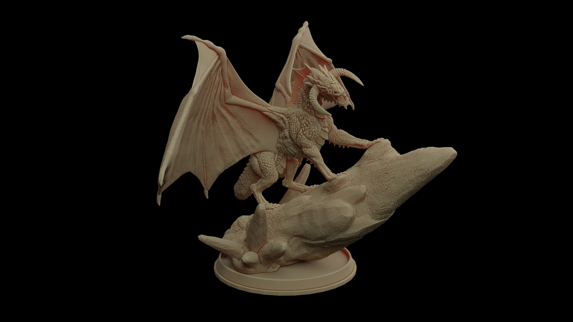 ArtStation - Black Dragon Sculpt