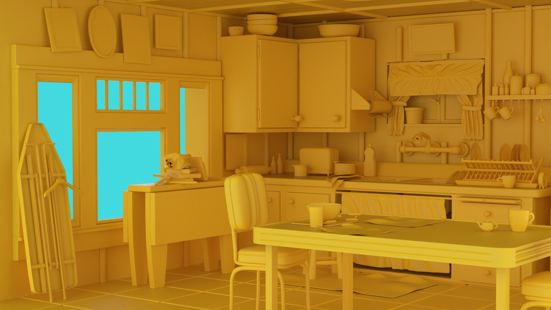 ArtStation - Monster's inc Kitchen