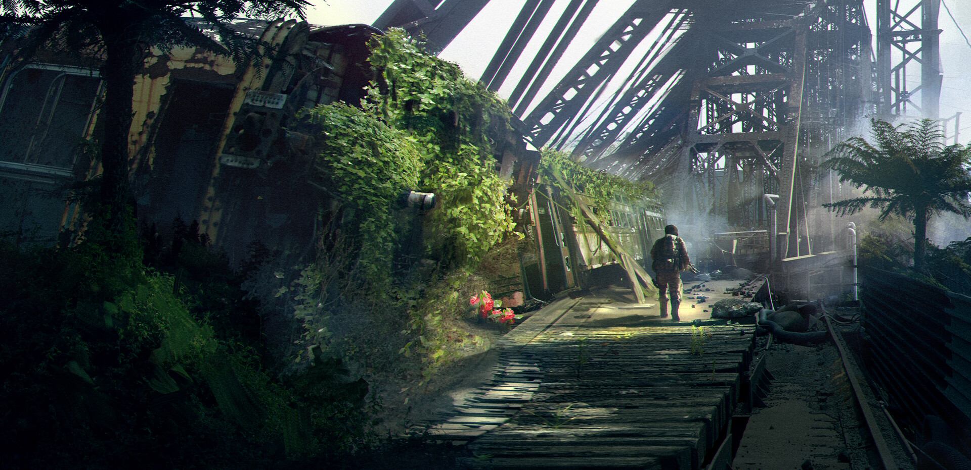 ArtStation - Railway station ruins