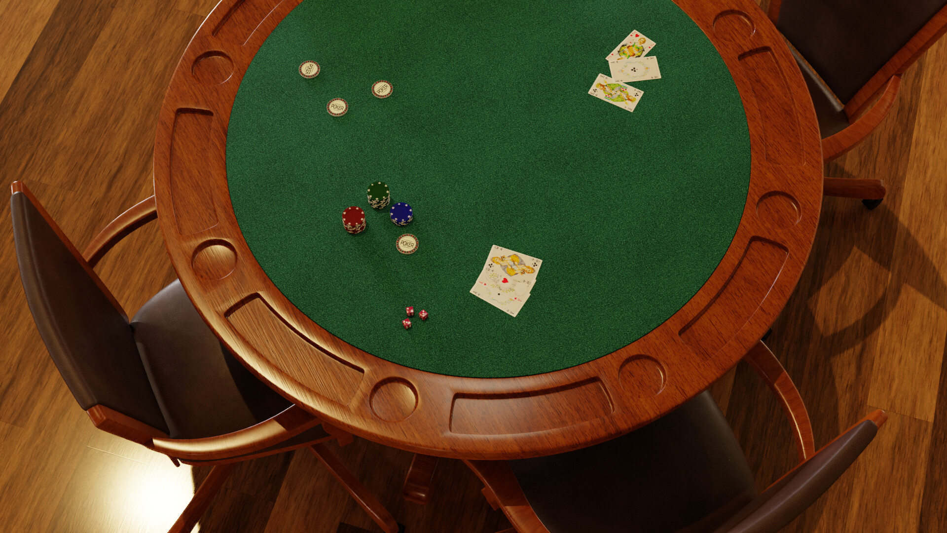 Wood Poker Table Top