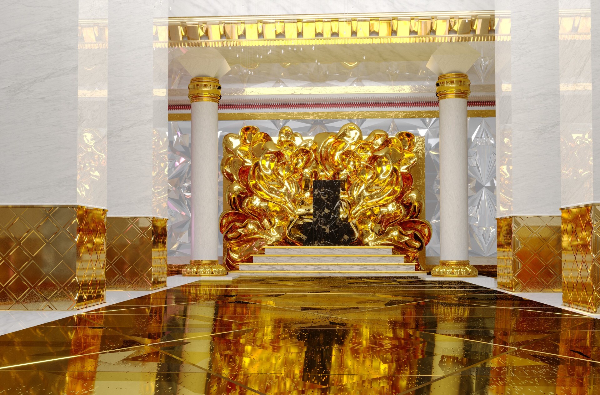 ArtStation - KDA Gold Room