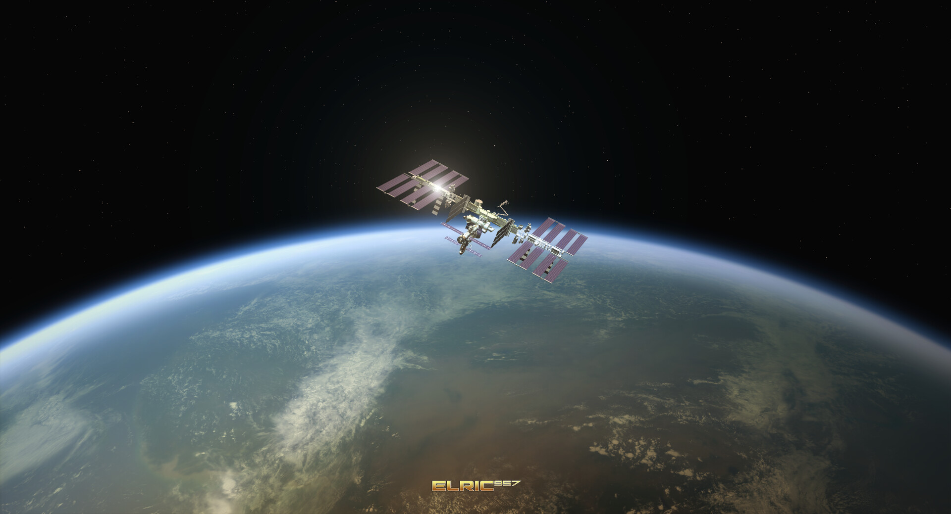 ArtStation - ISS flying in Silence