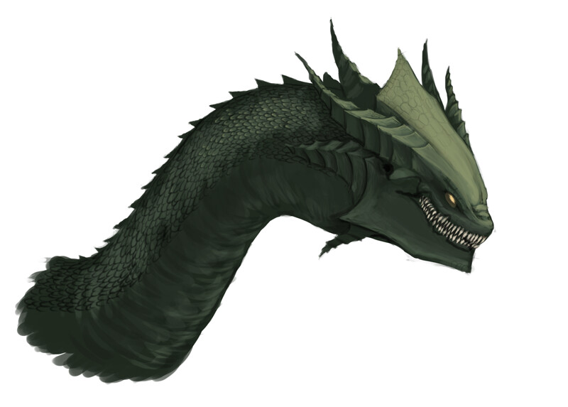 ArtStation - Horned Dragon