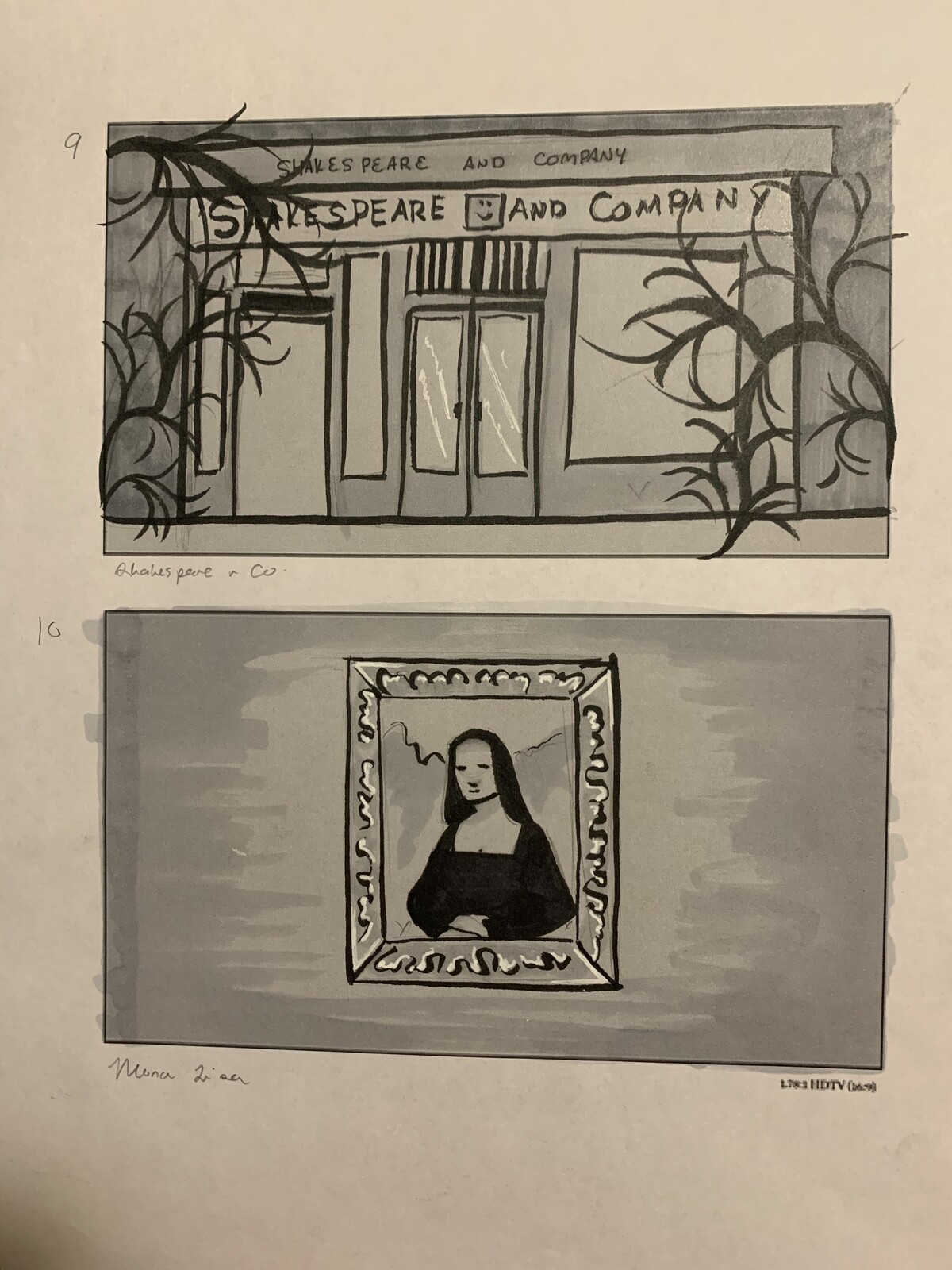 Coryn MacPherson - Midnight In Paris - Storyboard Study