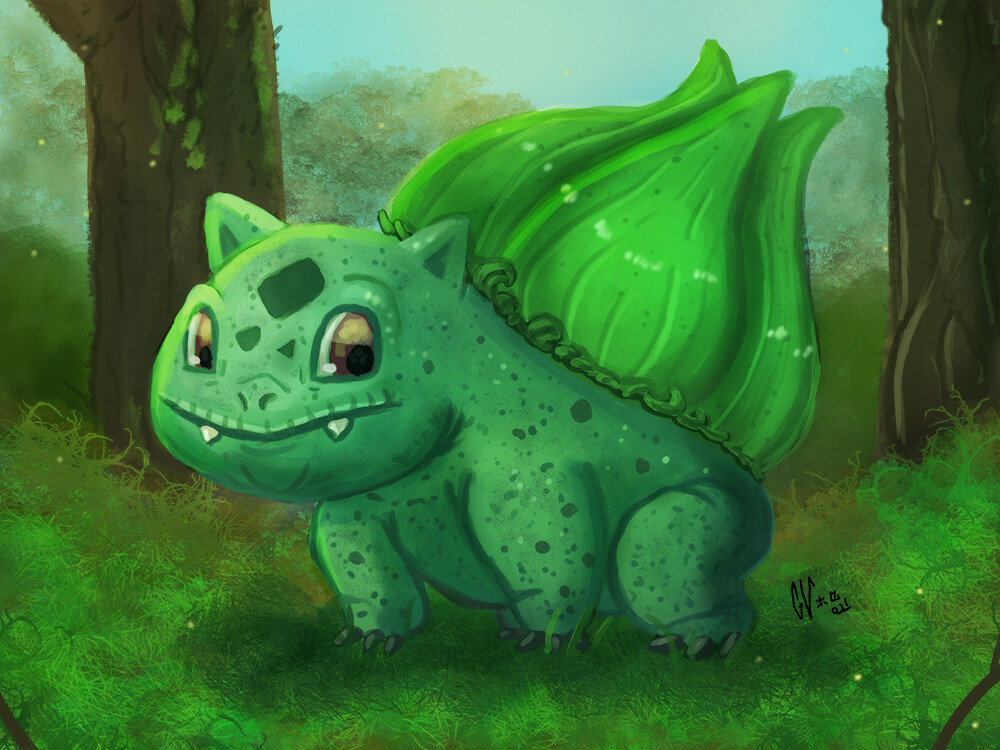 ArtStation - Realistic Bulbasaur