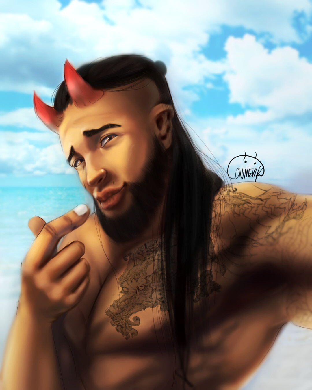 ArtStation - Persona: Oninevik (Smolder Face)