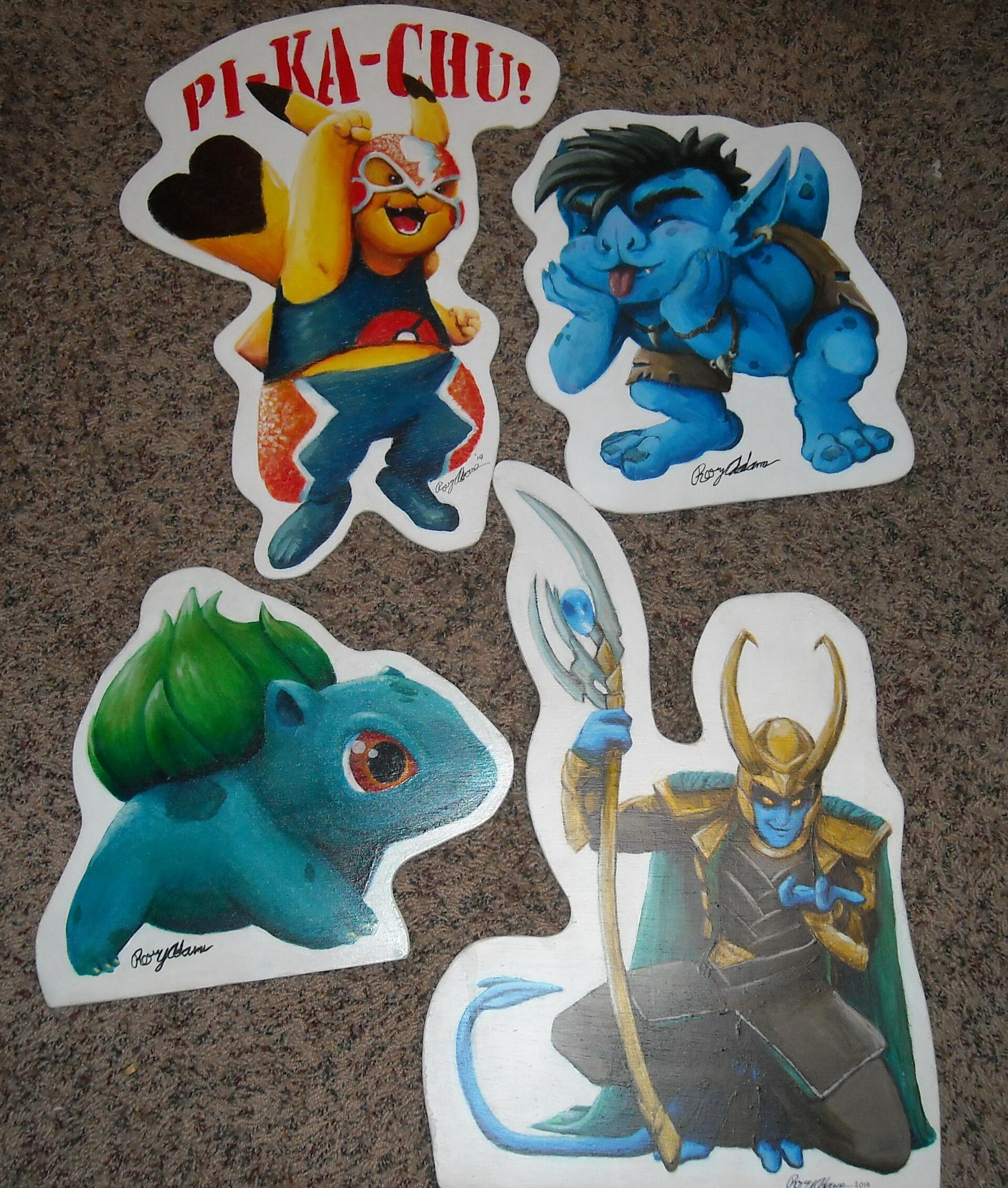 Rory Adams - More Painted wood cut outs