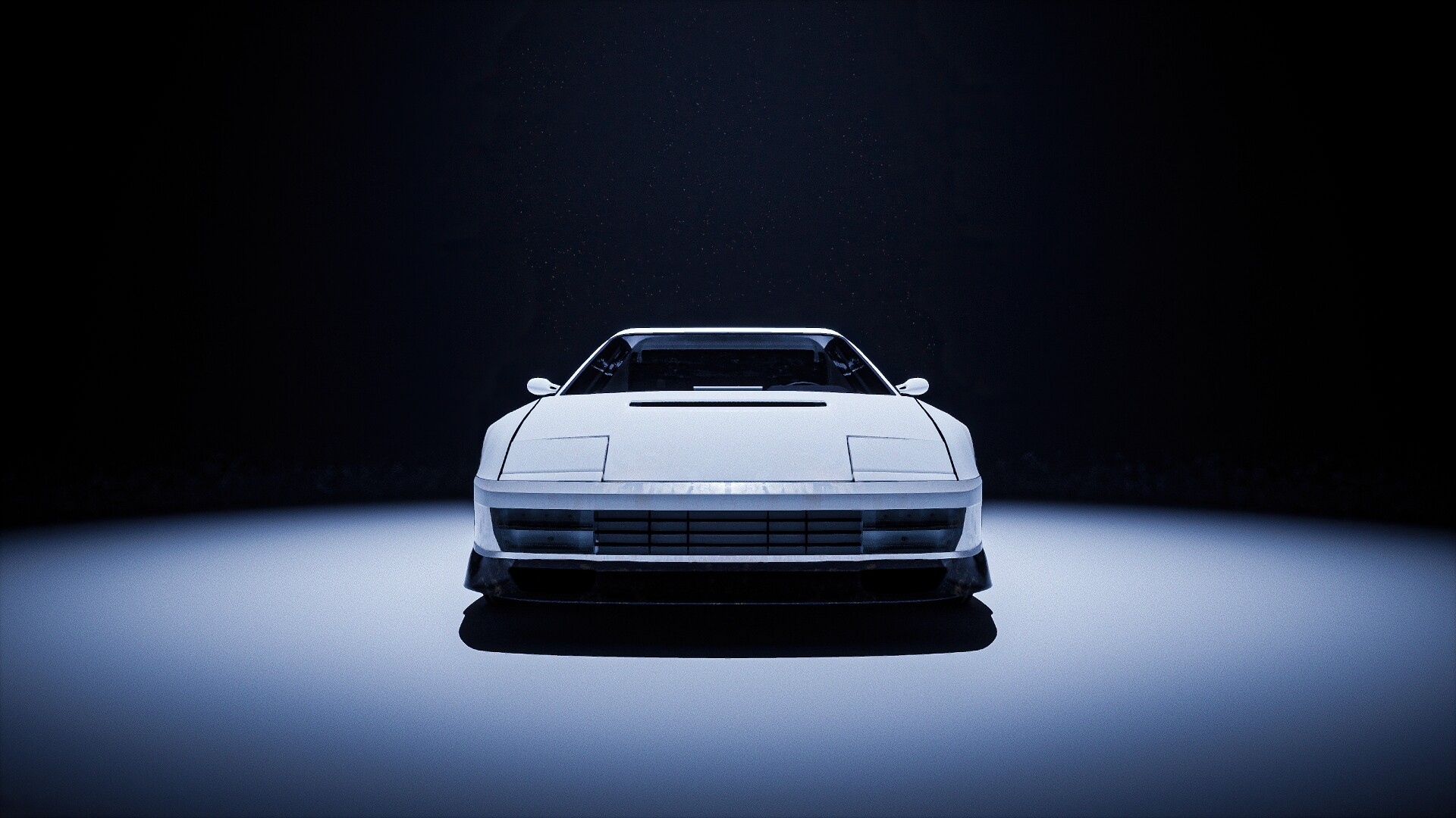 White Ferrari Hd Wallpaper