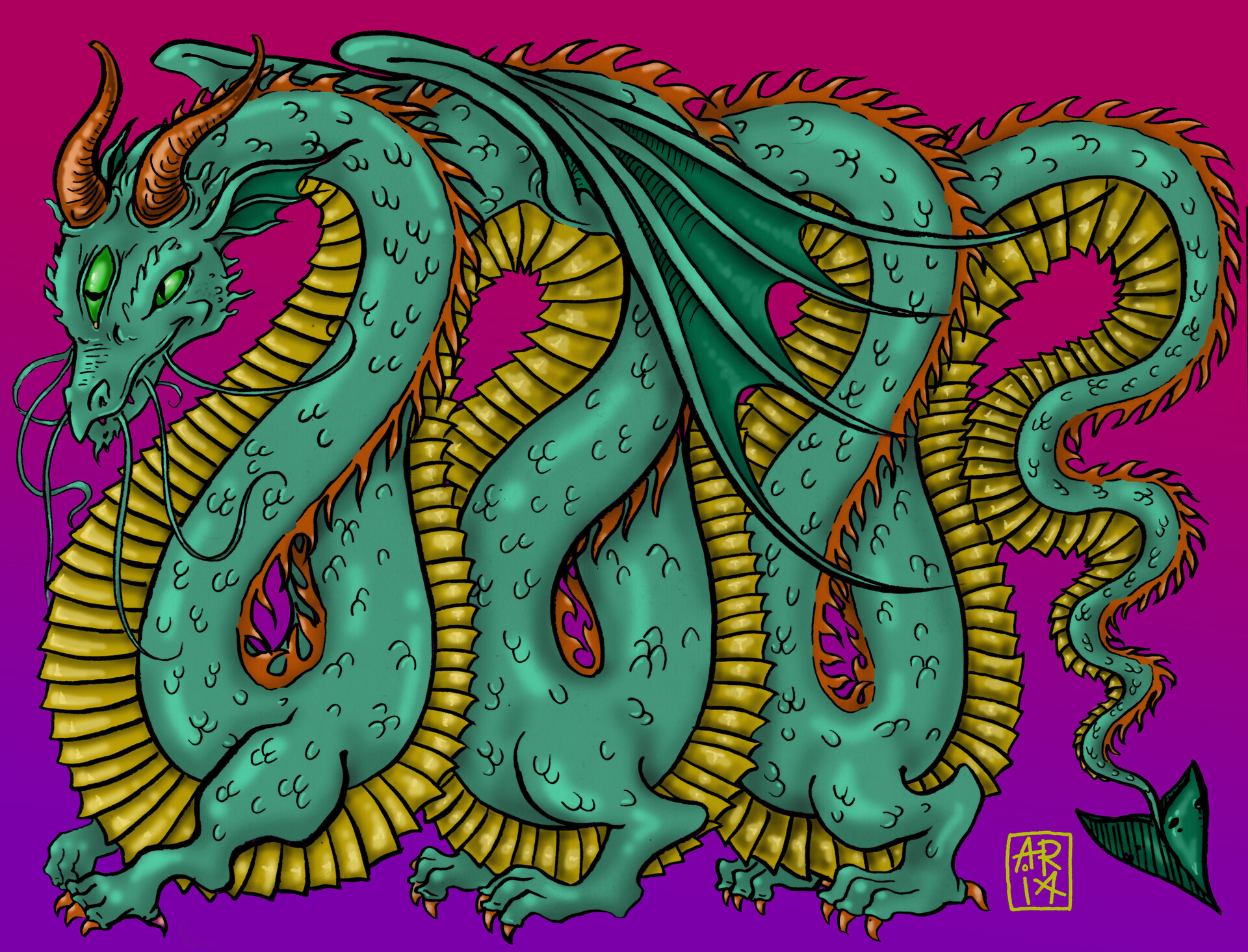 ArtStation - Dragon Slinky