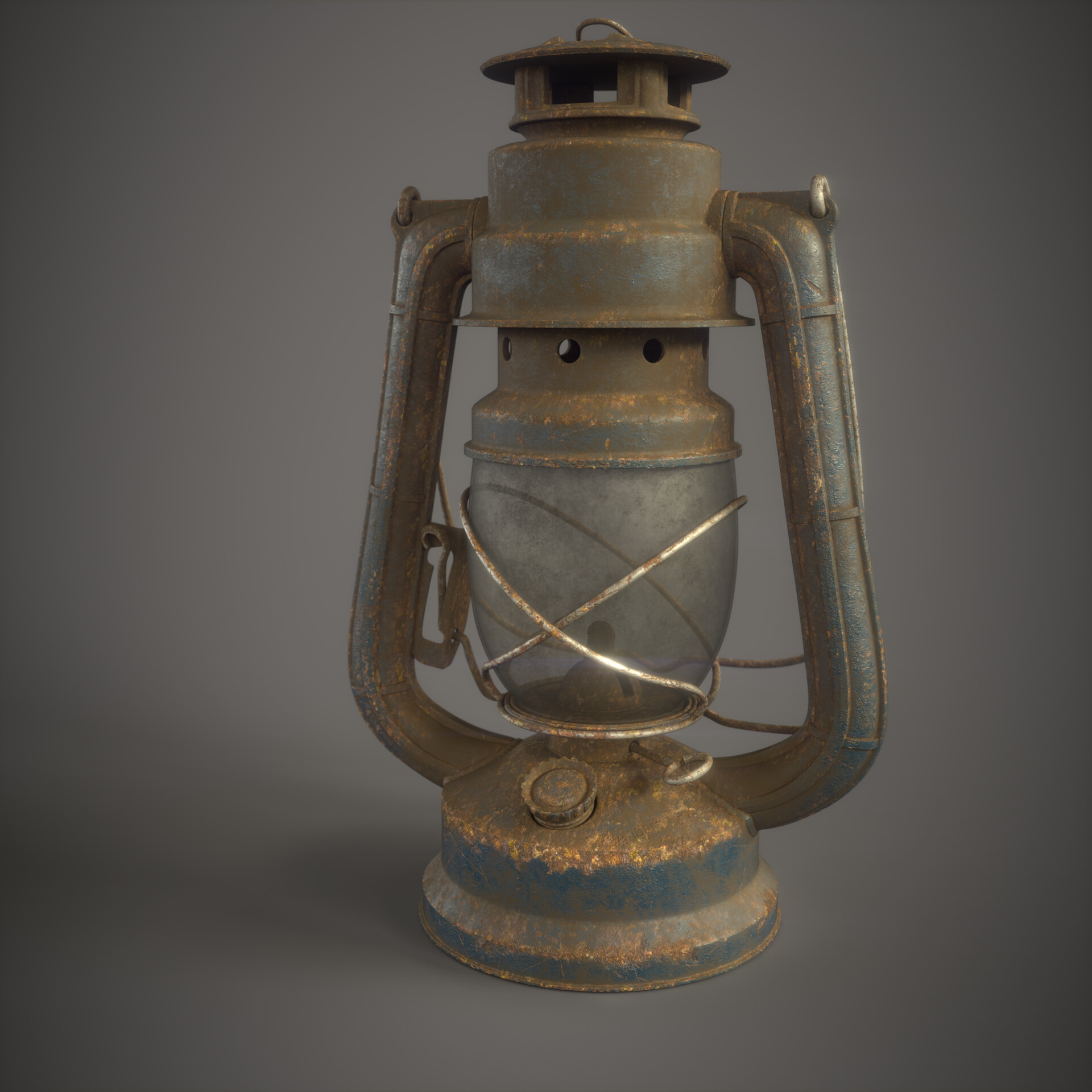 ArtStation - Rusty lamp